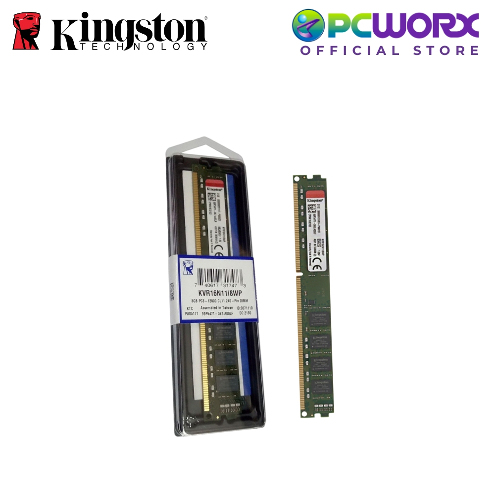 Kingston KVR16N11/8WP 8GB 1600MHz DDR3 NON-ECC CL11 DIMM | Shopee ...