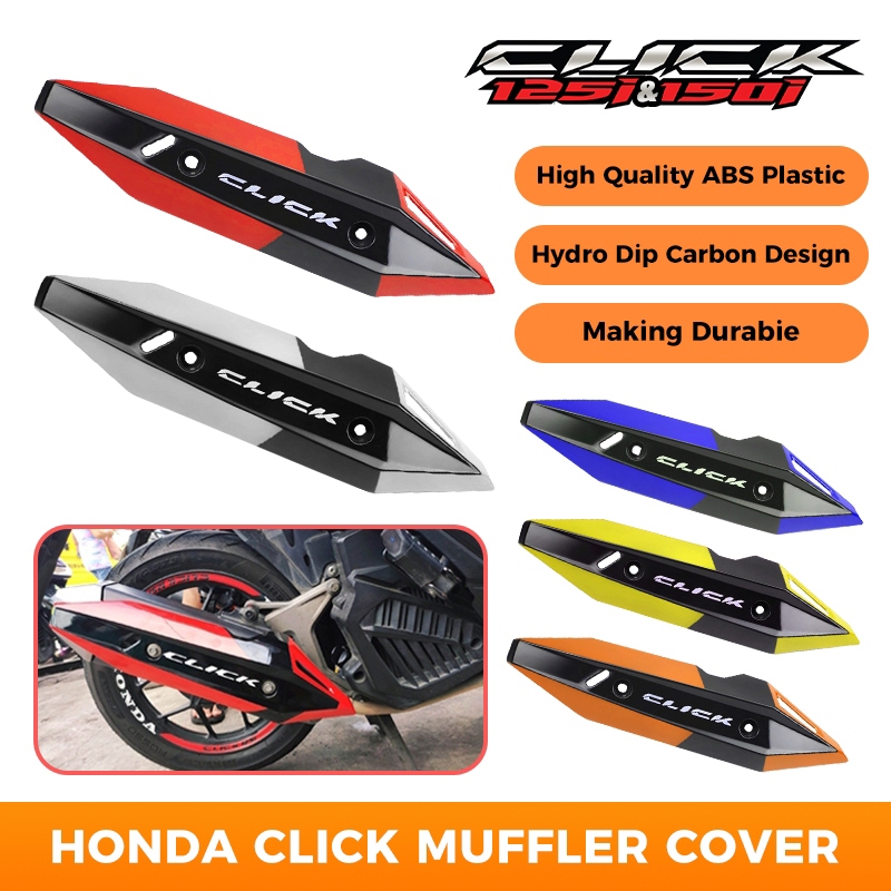 Honda Click 125i 150i V2/V3 Heat Guard/ Muffler protector/ Double Color ...