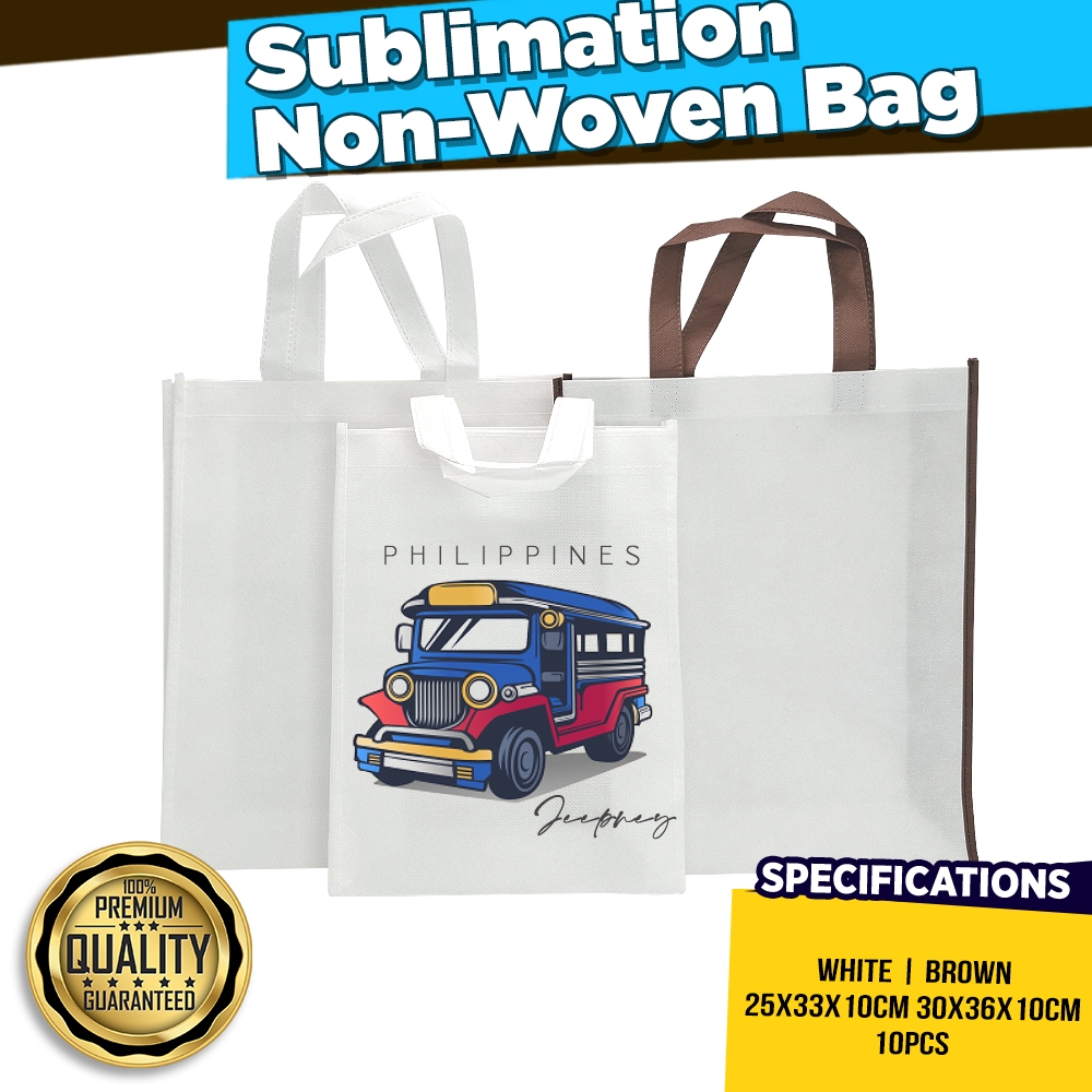 Sublimation Non-Woven Bag - 10pcs per order | Shopee Philippines