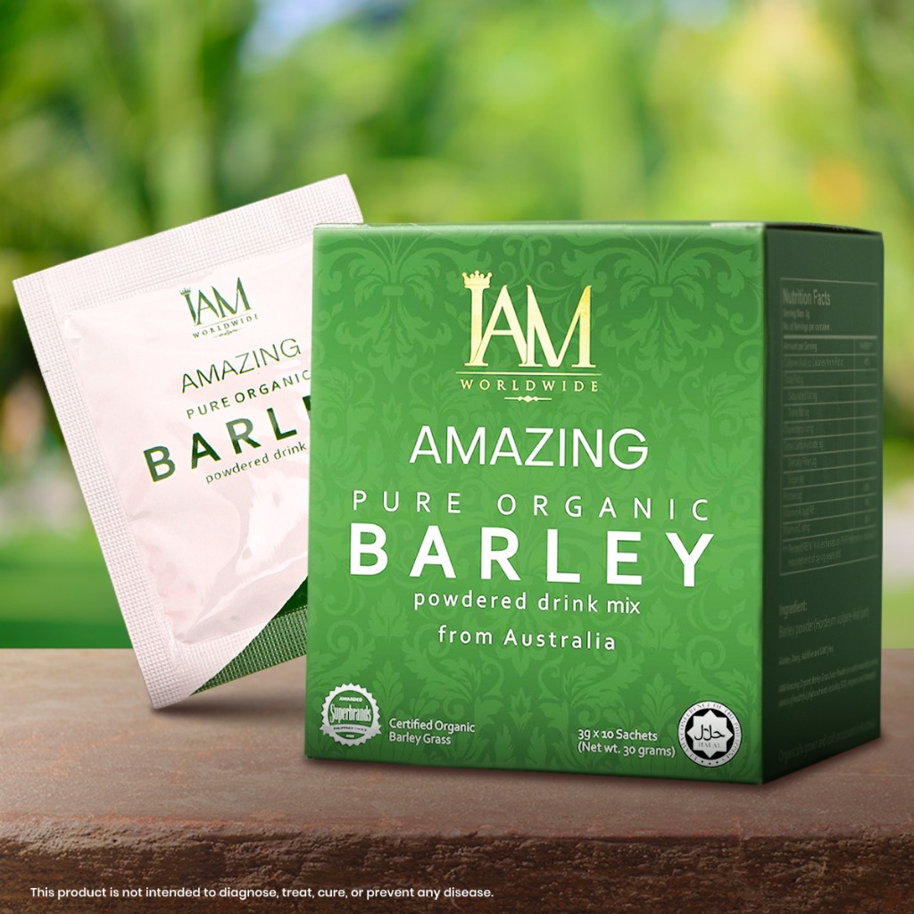 IAM Amazing Barley Grass Powder Pure Organic Barley Powder Drinks ...