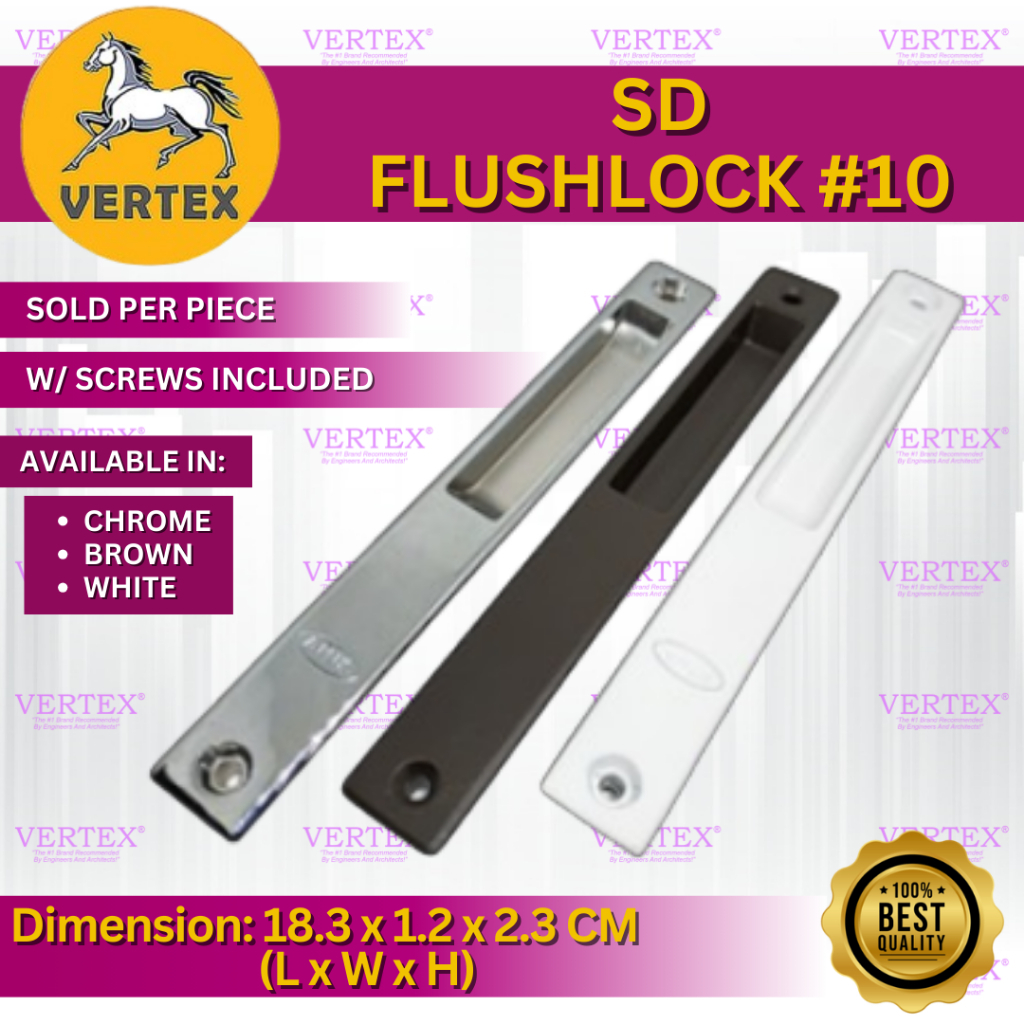 SD Flush Lock #10 (Chrome, Brown, White) | Shopee Philippines