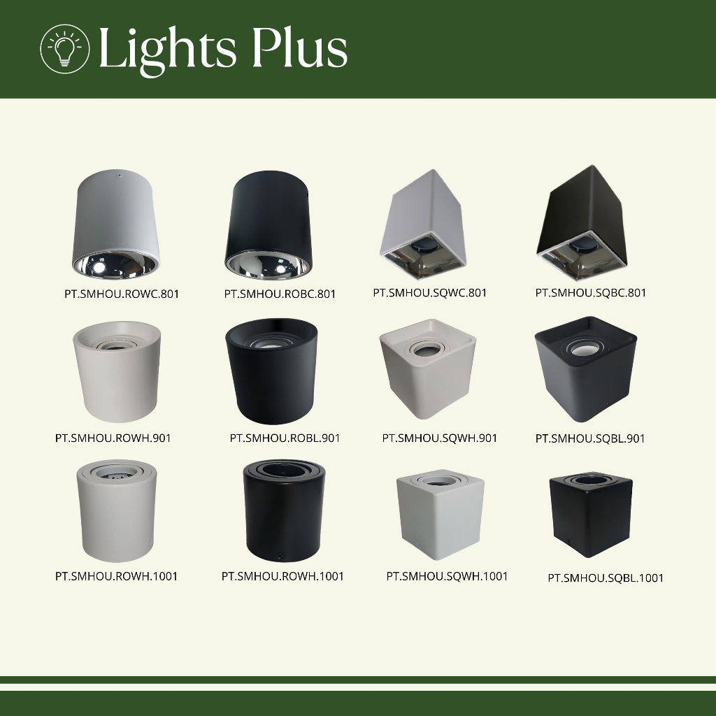 [NEW PRODUCT] GU10/MR16 Surface Mounted Fixtures Round Rectangle Tabo ...