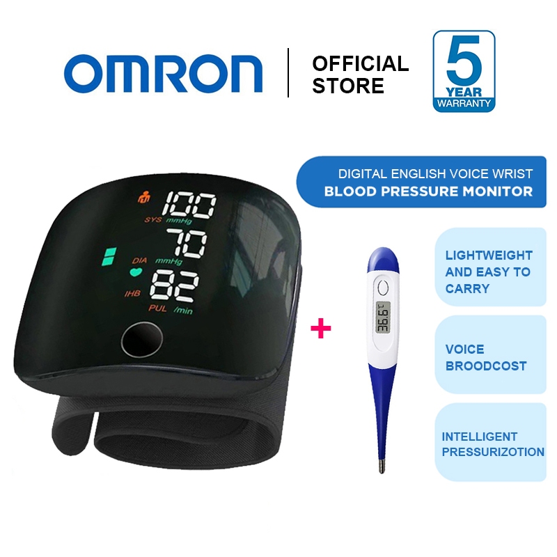 Omron Wrist Digital Blood Pressure Monitor LED Display, USB ...