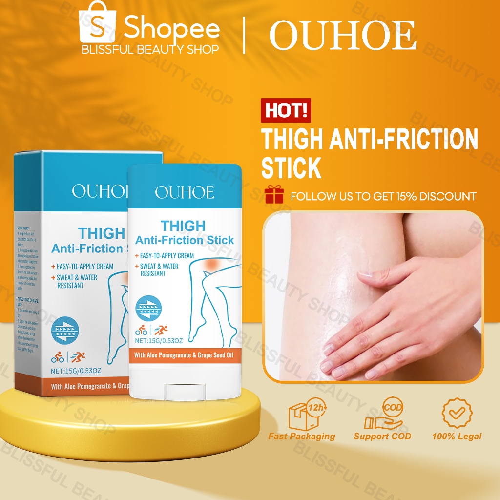 OUHOE Anti Chafe Balm Stick 15g Chafing Prevention Thigh Stick Chafing ...