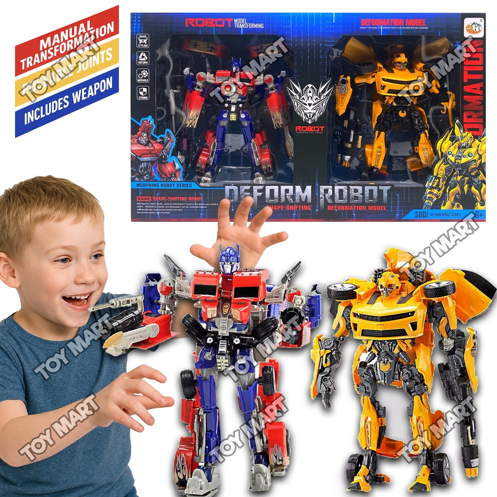 Big Transformers 2 in 1 Series Classic Deformation Robot Action Figure ...