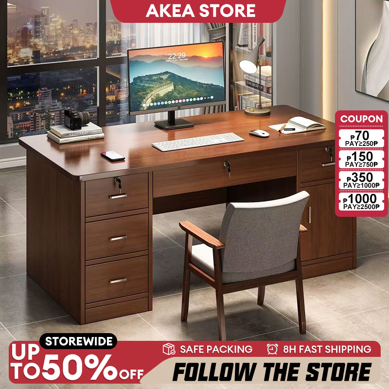 【Ship Today】Computer Desk Home Minimalist Modern Desk With Drawer ...