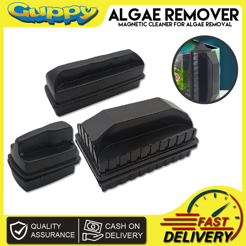 Aquarium Algae Cleaner Magnetic brush Magnet Remover Double-Sided ...