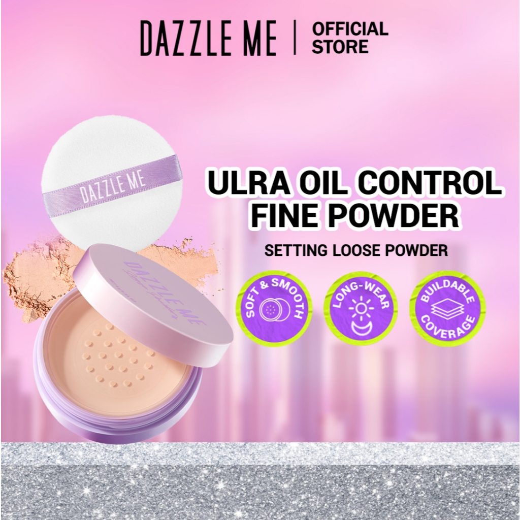 DAZZLE ME Always Setting Loose Powder -Sweat Proof Matte Finished Long ...