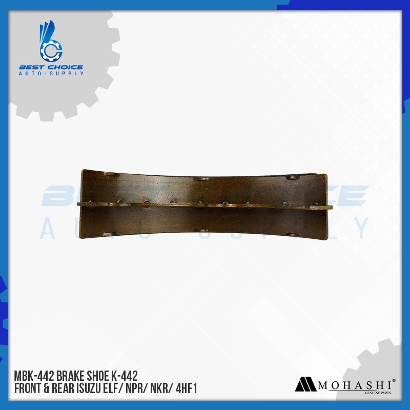 ISUZU ELF / NPR / NKR / 4HF1 K-442 FRONT & REAR MOHASHI BRAKE SHOE MBK ...