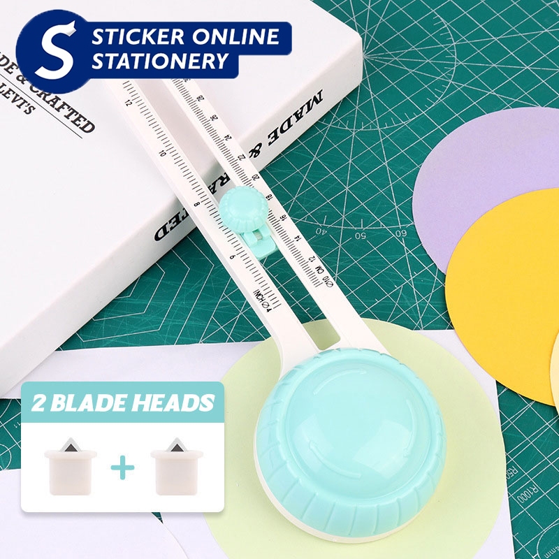 Officom 360 Degree Manual Round Paper Cutter Round Trimmers Macaron ...