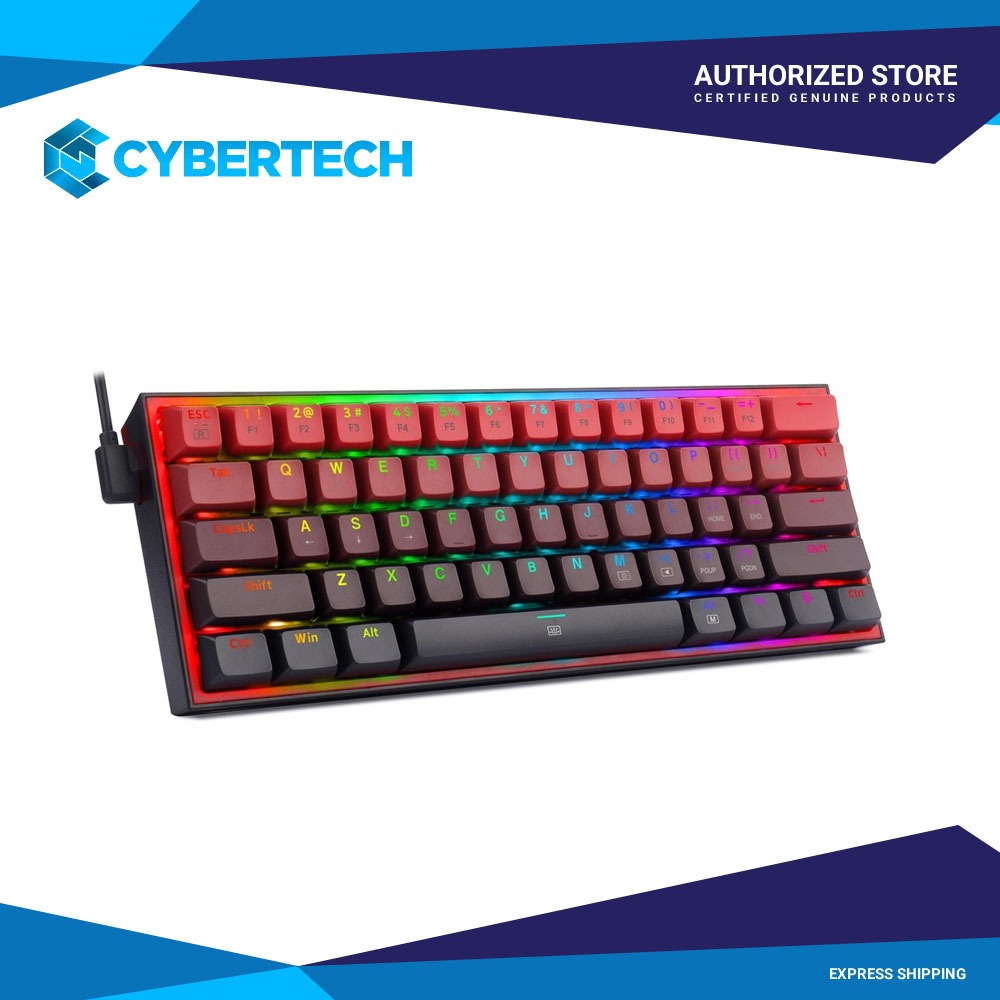 Redragon Fizz K617gbr-Rgb K617ggw-Rgb 60% Wired Rgb Gaming Mechanical ...