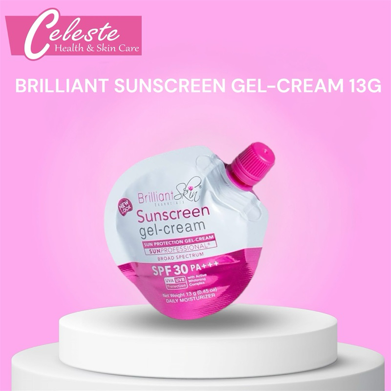 BRILLIANT SUNSCREEN GEL-CREAM 13g | Shopee Philippines