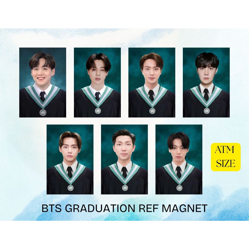 BTS Graduation ATM size Rubber Ref Magnet | Shopee Philippines