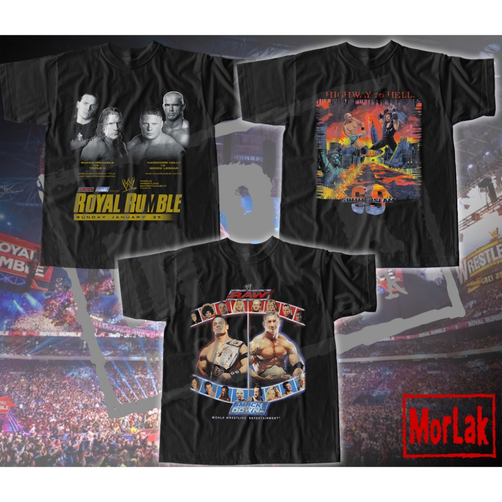 WWE Pay Per View Events Collection Graphic Unisex Shirt | Shopee ...