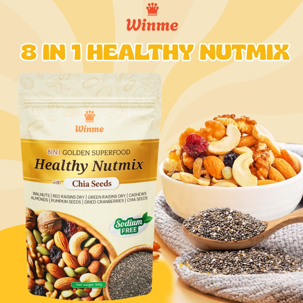 Winme Healthy Nutmix With Chia Seeds Mixed Nuts Almonds Cashews Trail ...