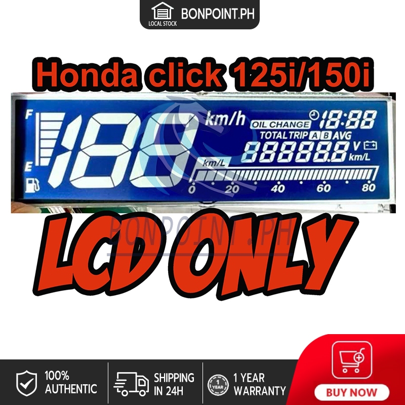 HONDA CLICK LCD ONLY / Click 125 v2 / Click 125 v3 / Click 150 v2 ...