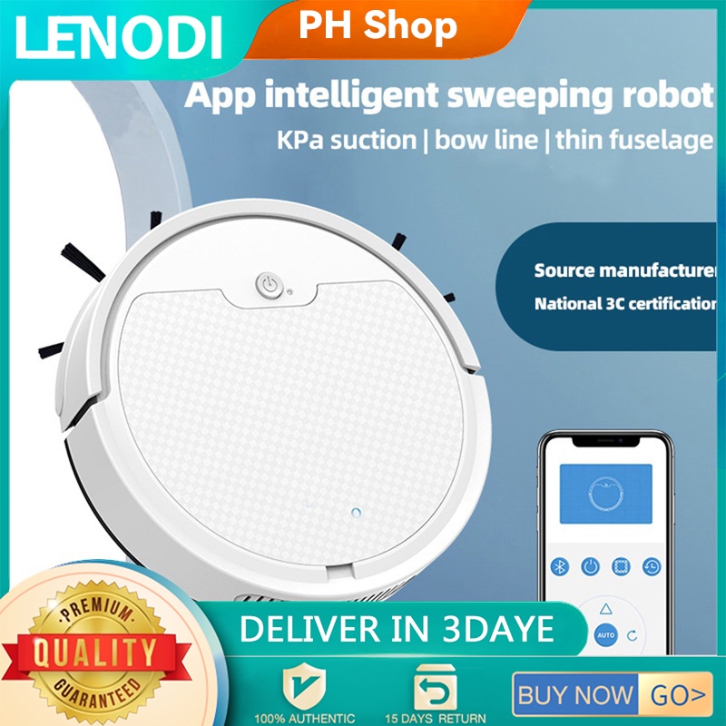 LENODI Fully automatic intelligent sweeping robot vacuum cleaner ...