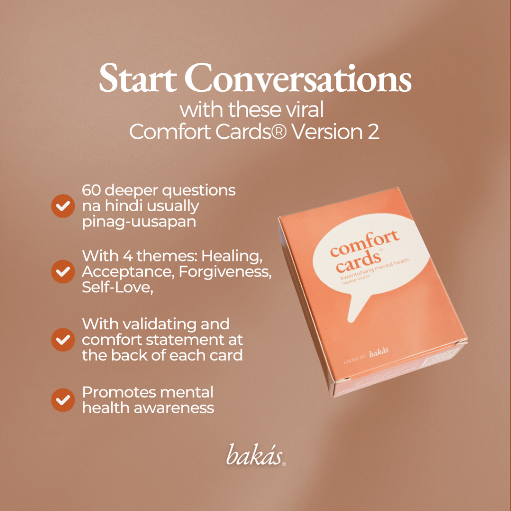 Comfort Cards V2: Kwentuhang Mental Health Self-Help Deep Conversations 60 Questions ...
