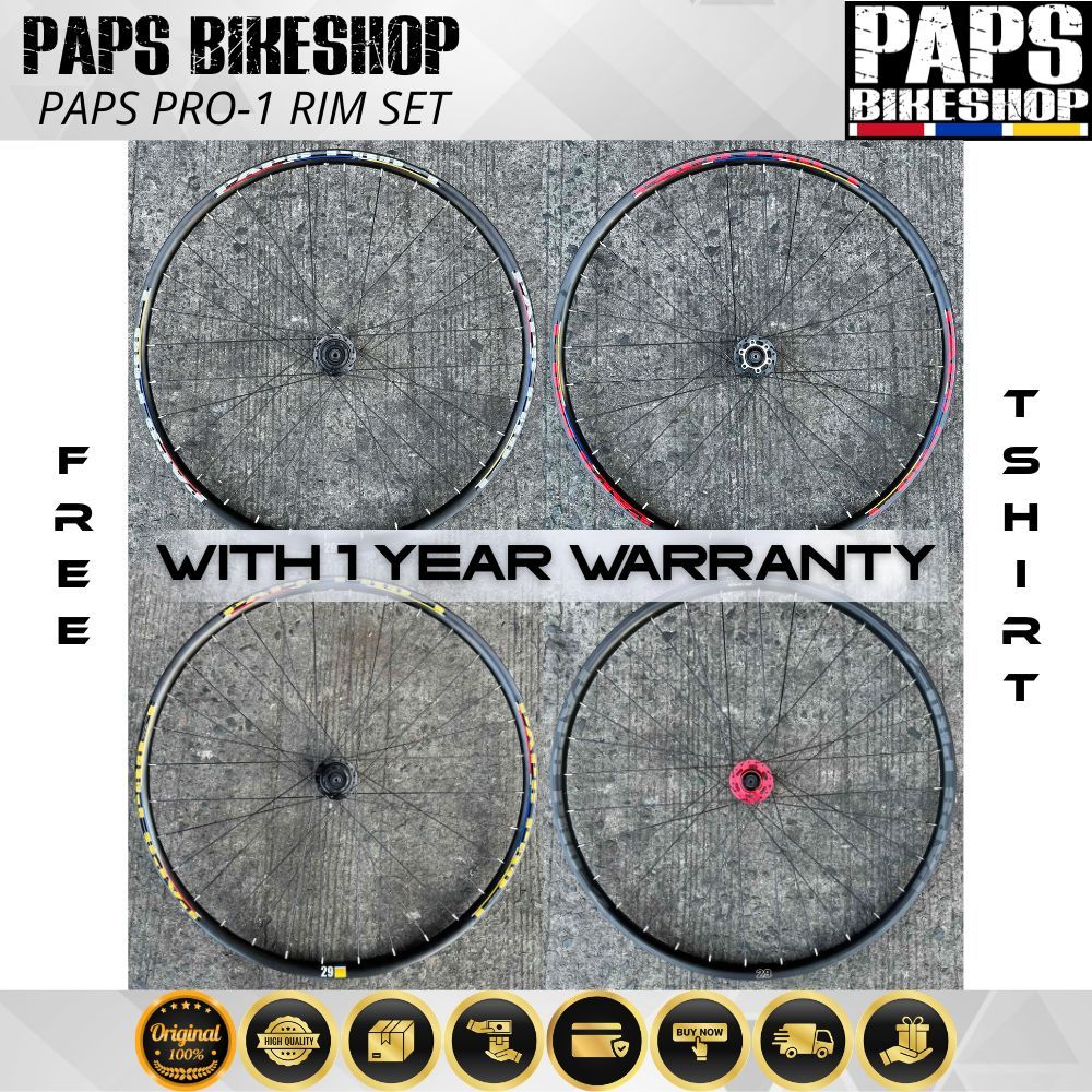 PAPS PRO- 1 HUBS ASSEMBLED RIM SET | Shopee Philippines