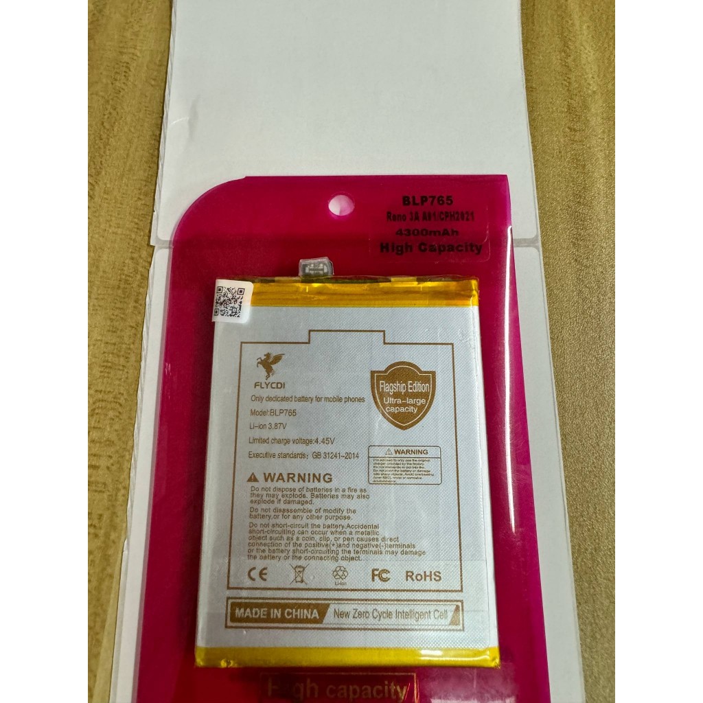 Flycdi BLP765 REPLACEMENT for OPPO reno 3 (none pro) A91 F15 reno 3A ...