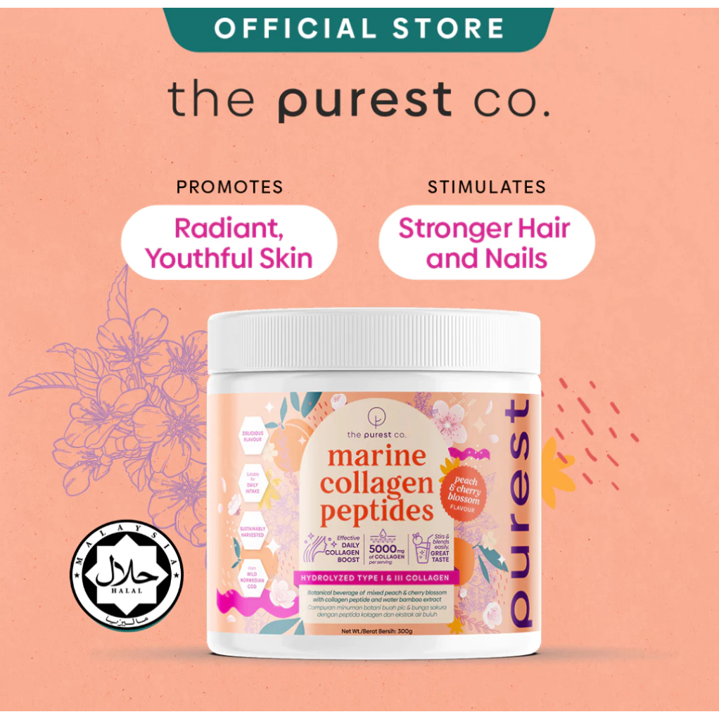 Purest Co Marine Collagen Peptides (Skin, Hair & Nail Vitality ...