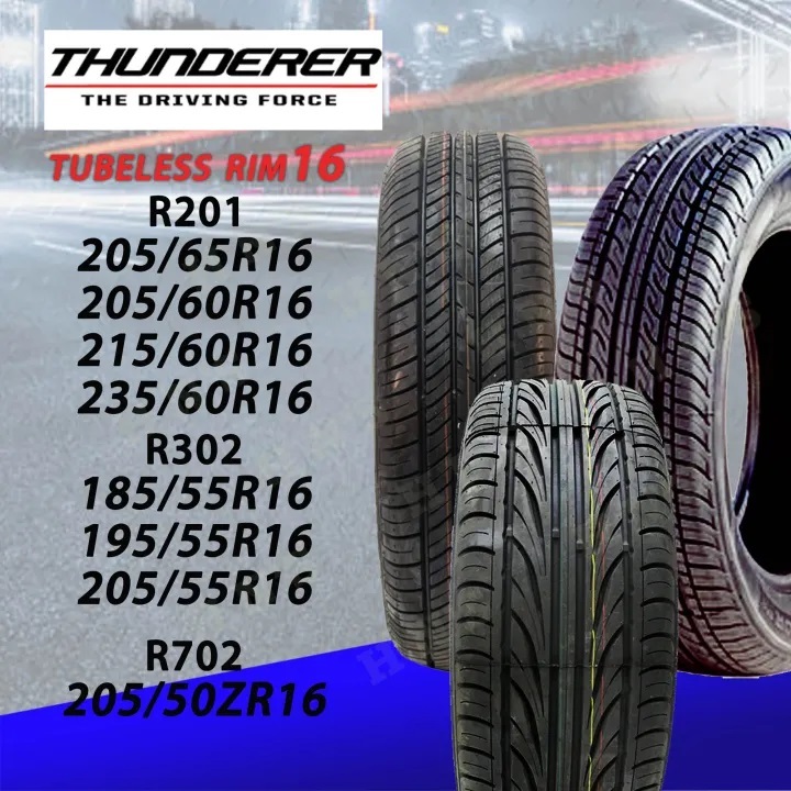 THUNDERER Auto Tires RIM 16 185/55 R16, 195/55 R16, 205/55 R16, 205/60 ...