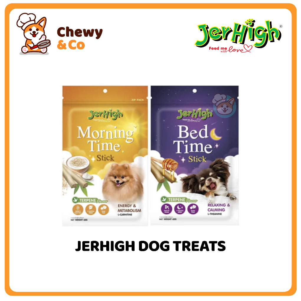 Jerhigh Premium Dog Treats Morning and Bed Time Sticks 60g | Shopee ...