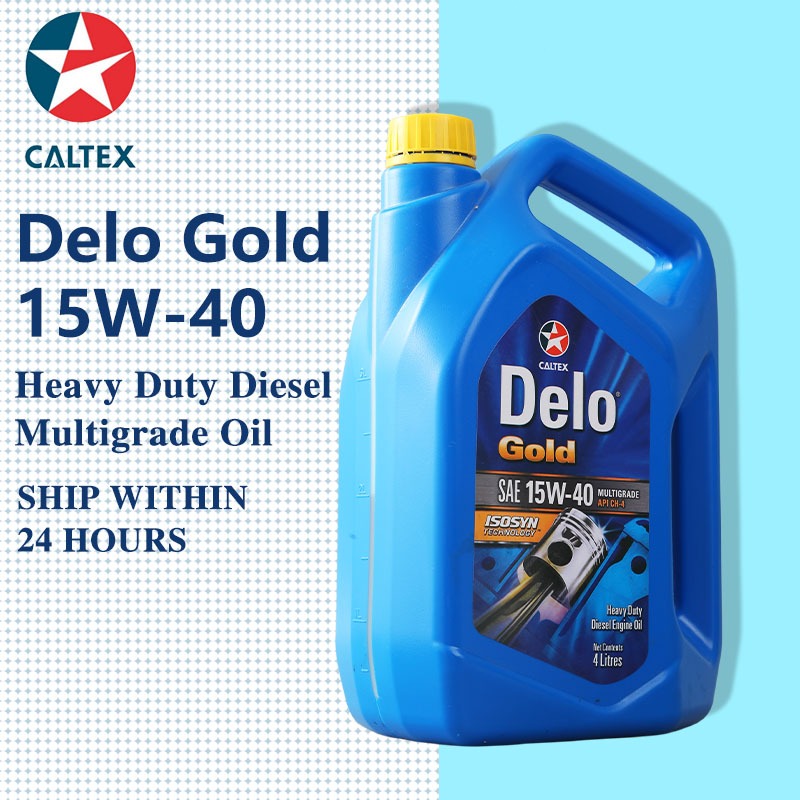 Caltex Delo Gold Ultra 15w40 4L Multigrade Diesel Engine Oil For ...