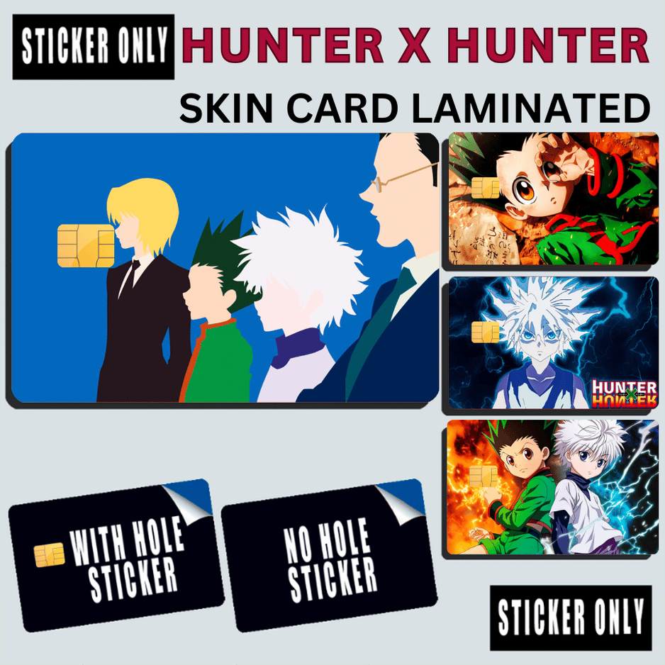 HUNTER X HUNTER PART 2 - STICKER SKIN CARD FOR ATM, CREDIT, DEBIT ...