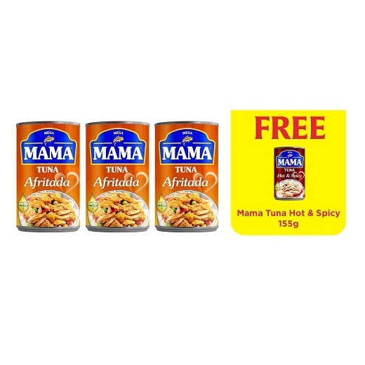 Mega Mama Tuna Flakes Afritada 155g Bundle of 3 | Shopee Philippines