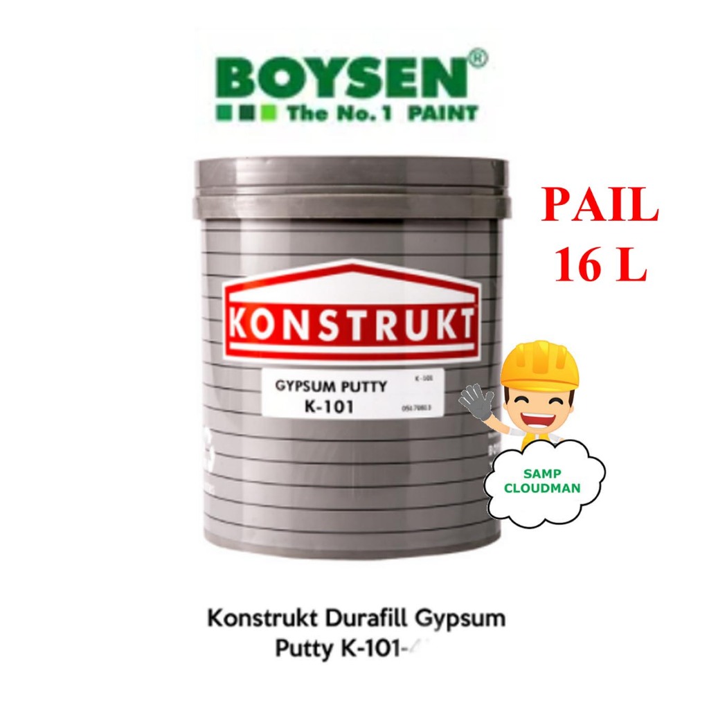 Boysen KONSTRUKT Durafill Pail Size Gypsum Putty K101 16 Liters Masilya ...