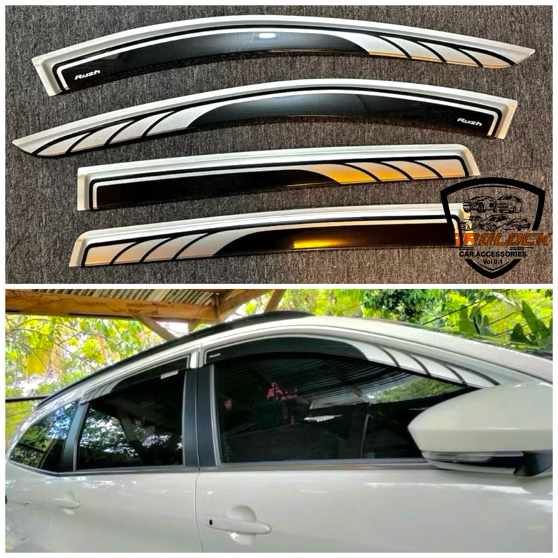 Toyota Rush 2018 - 2025 Blacknet Rain Visor | Shopee Philippines
