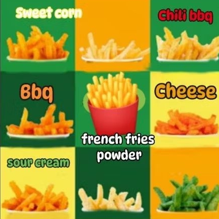 BBQ flavor for french fries PC commissary pack 300 / 500 grams | Shopee ...