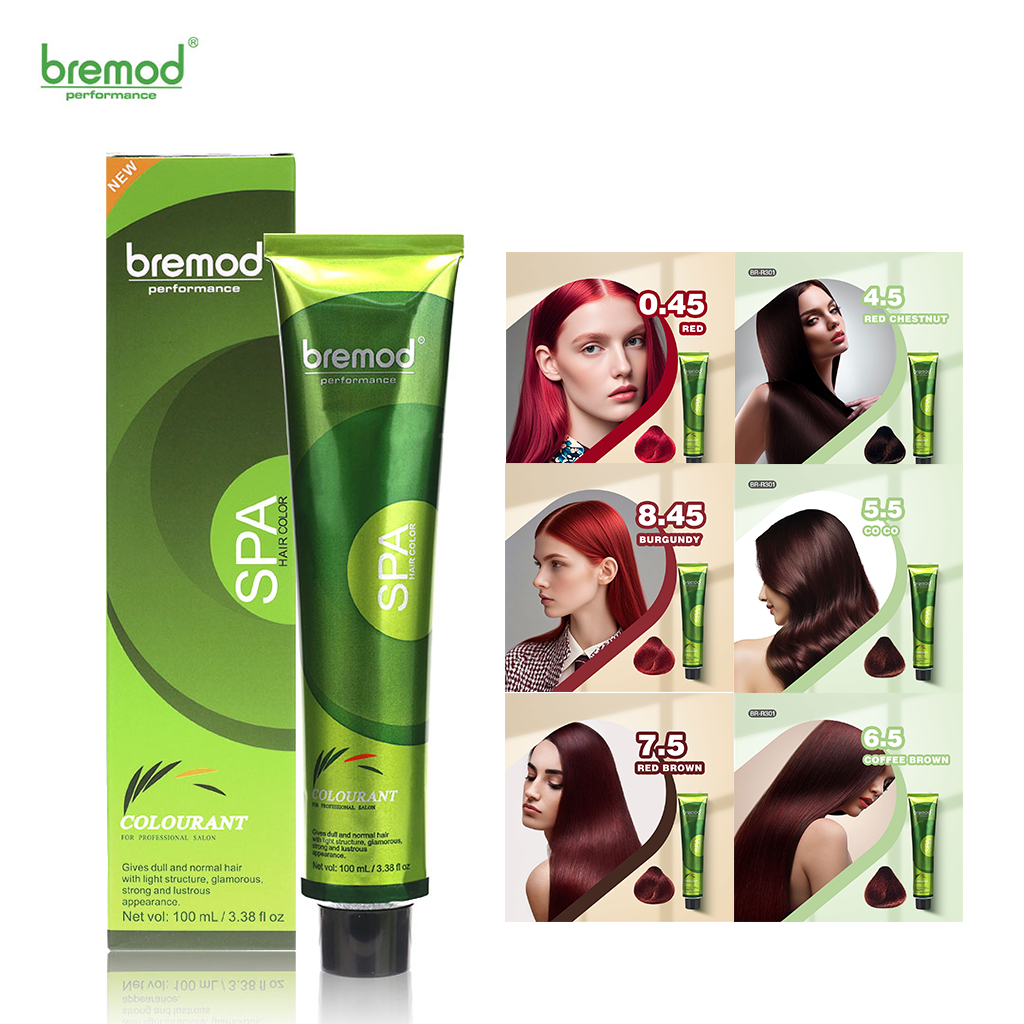 Bremod Hair Color 100ml Burgundy Red Coffee Brown Chset Nut Multi-color ...