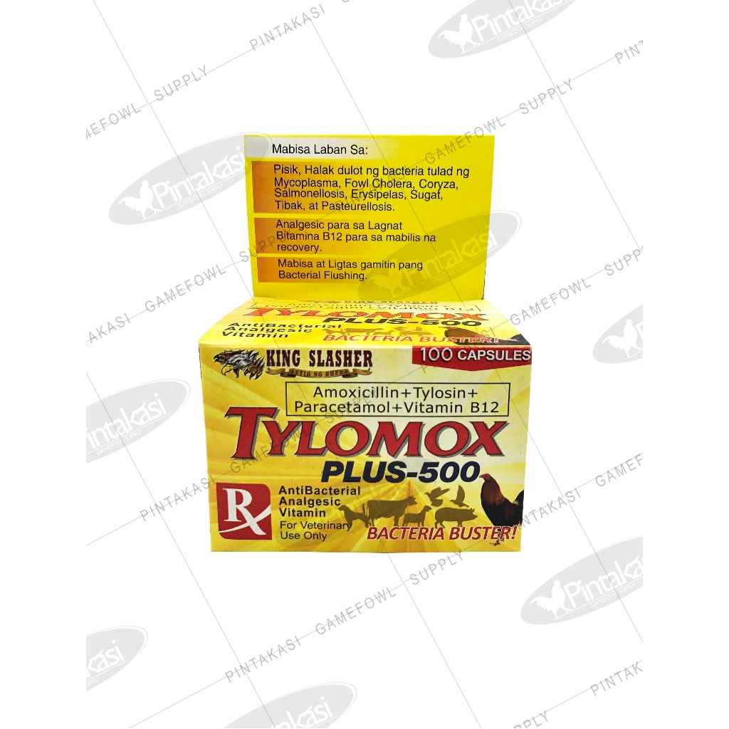 King Slasher Tylomox Plus-500 100 capsules Antibacterial / Analgesic ...