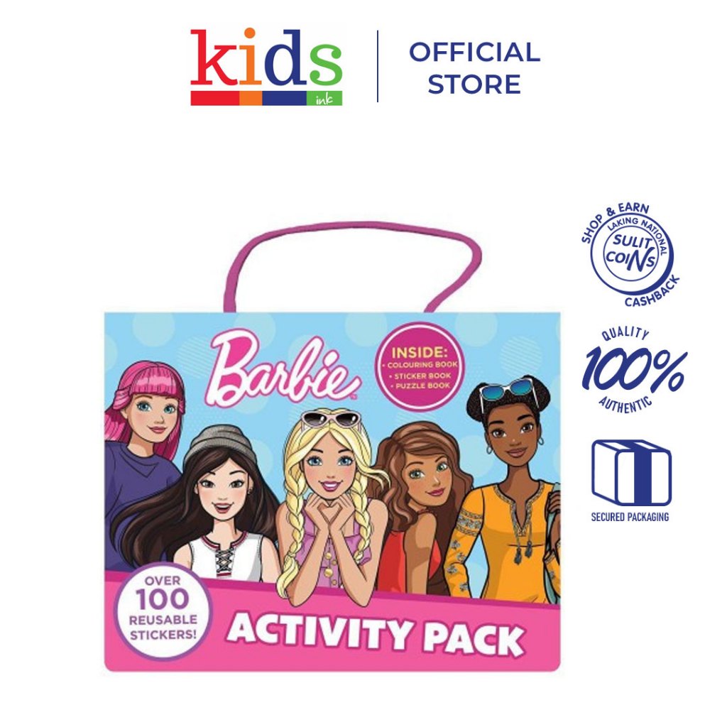 Barbie Activity Pack – Puzzle & Colouring Books with Stickers - Kids ...