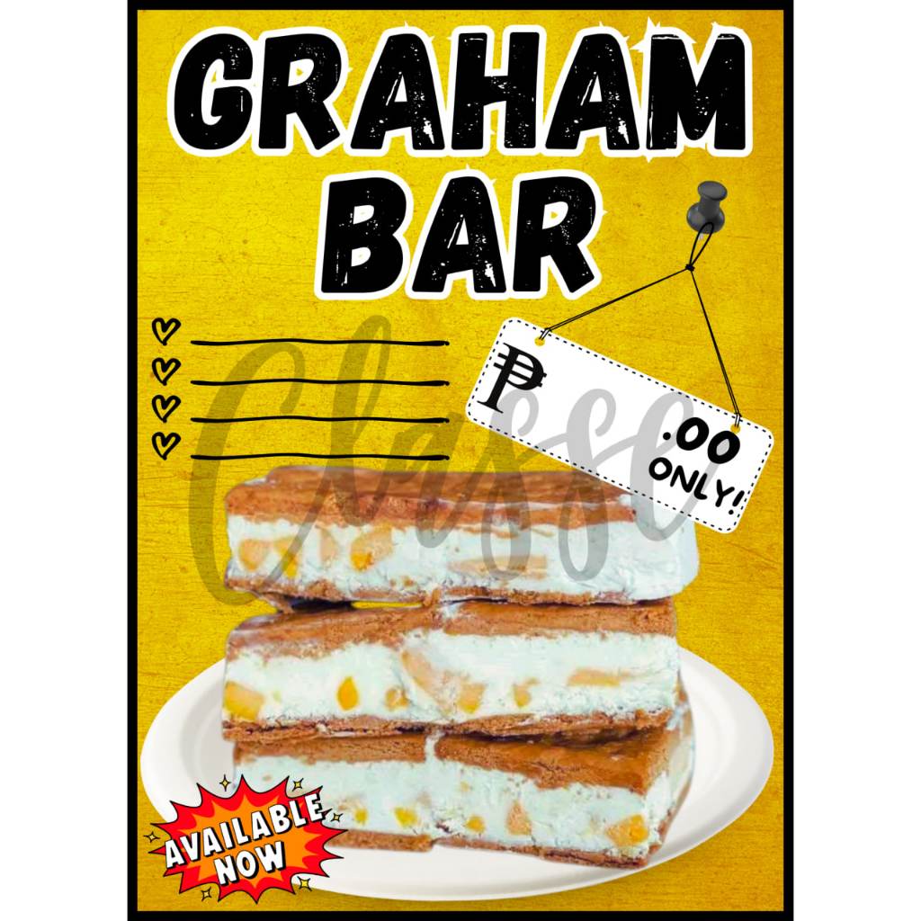 GRAHAM BAR SIGNAGE LAMINATED SIGNAGES A4 SIZE 180gsm PAPER HIGH QUALITY ...