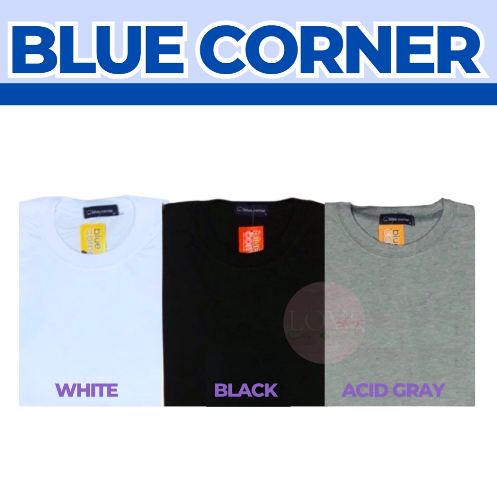 Original Blue Corner Round Neck T-Shirt Cotton (Unisex ADULTS) | Shopee ...