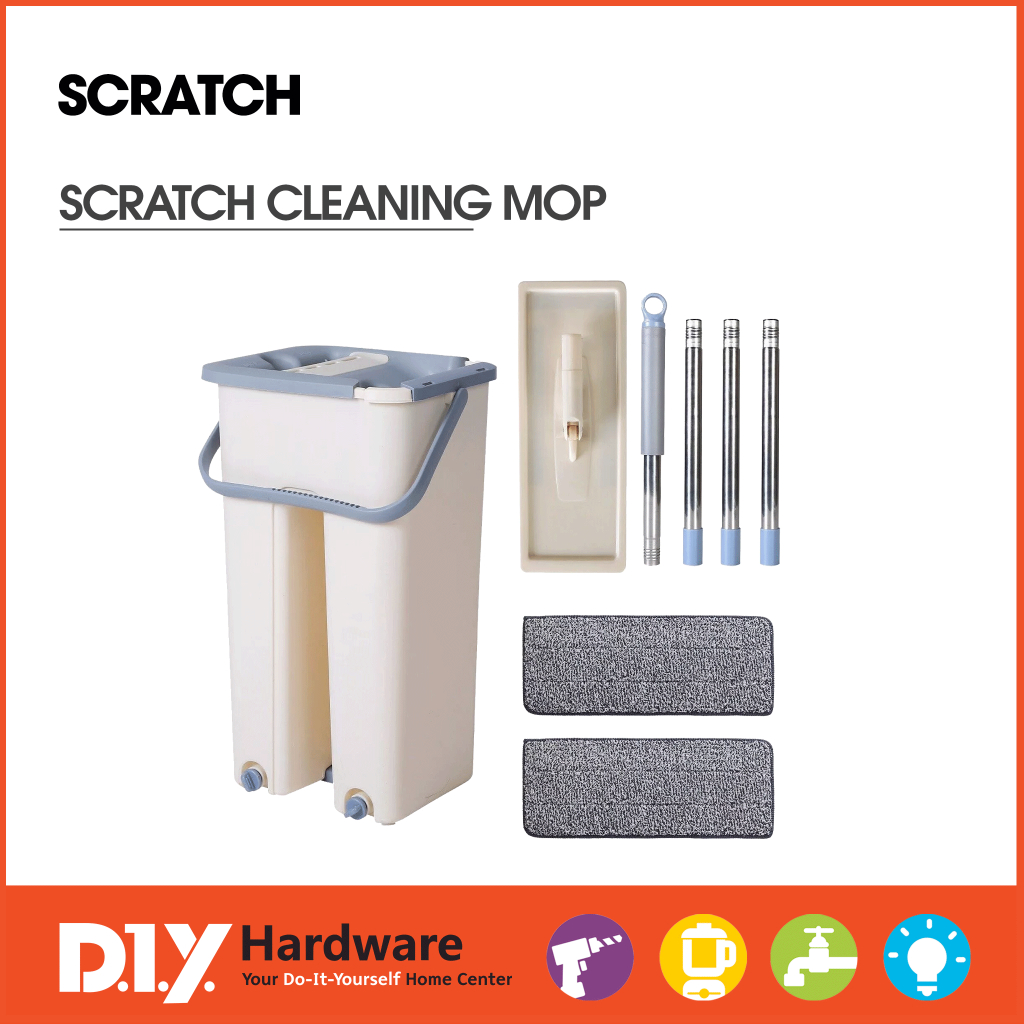 Scratch Cleaning Mop Easy Cleaning & Rinsing | Shopee Philippines