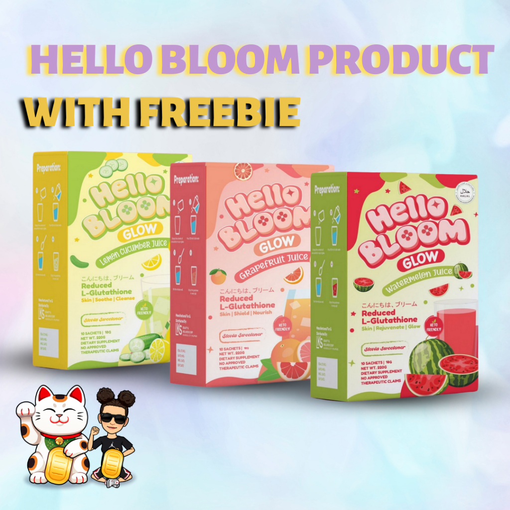 HELLO BLOOM Glow Skin, Nail and Hair Rejuvenating Healthcare and Beauty Dietary Glutathione ...