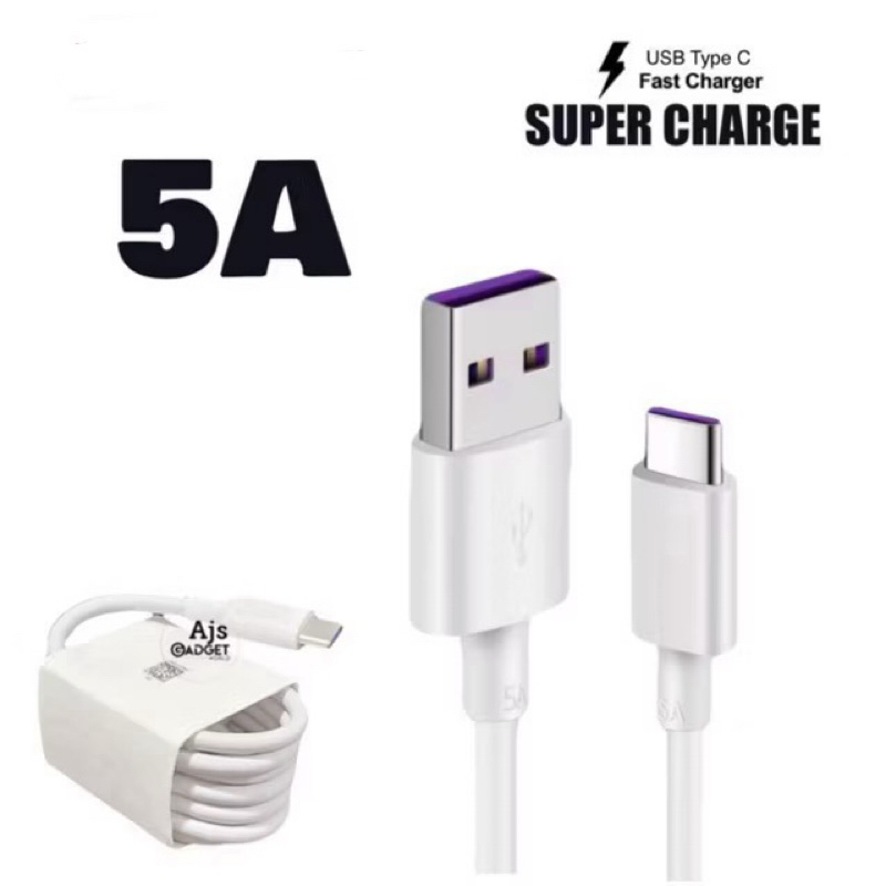 Type-C Original Cable Hua-Wei 5A 6A SuperCharge USB Type-C Cable wire ...