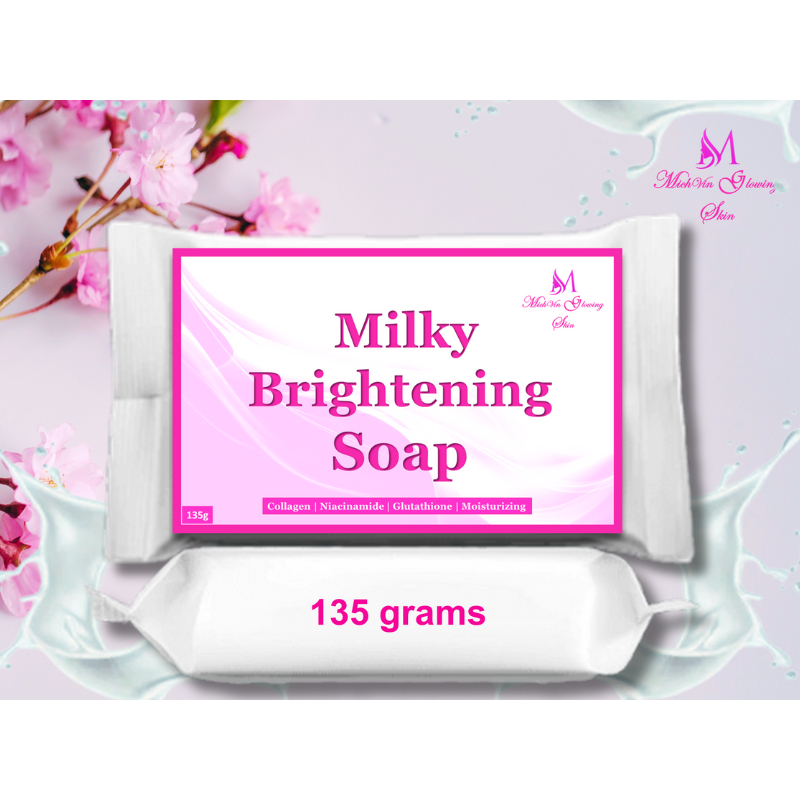 Milky Brightening Soap Micro peeling Effect!! Moisturizing Face & Body ...