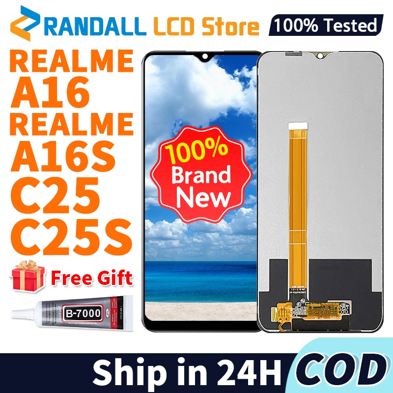 LCD For OPPO A16/A16S/ A54S / REALME C25 / C25S / Narzo50A Display Screen Assembly Quick ...