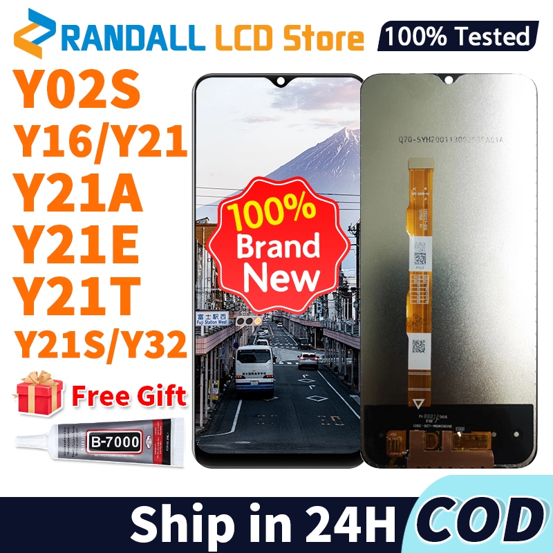 LCD For VIVO Y01/ Y02S / Y16 / Y21 / Y21A/ Y21E / Y21T/ Y21S/Y32 ...