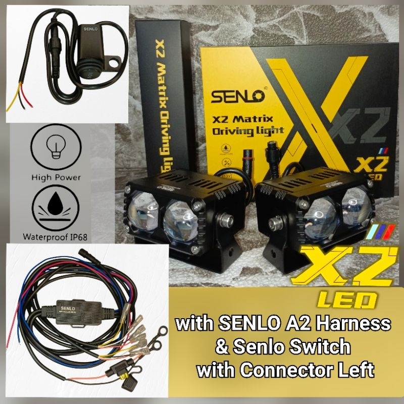Senlo X2 Plus MDL V3 90 Watts w/ A2 Harness and Left Switch Connector ...