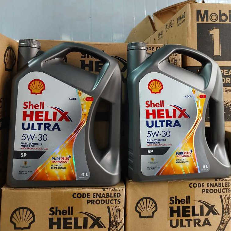 SHELL ( HELIX ULTRA 5W-30 ) 4 LITERS FULLY SYNTHETIC FOR GASOLINE ...