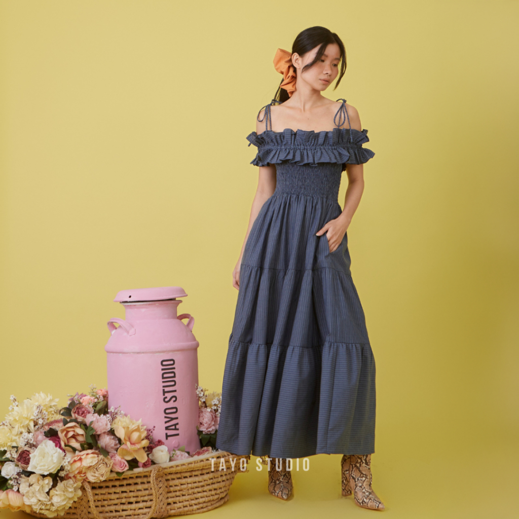 Tayo Studio Vernice Maxi Dress (Plains) | Shopee Philippines