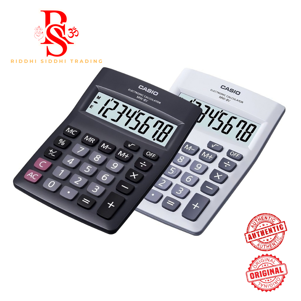 Casio MW-8V Basic Calculator 8 Digits | Shopee Philippines