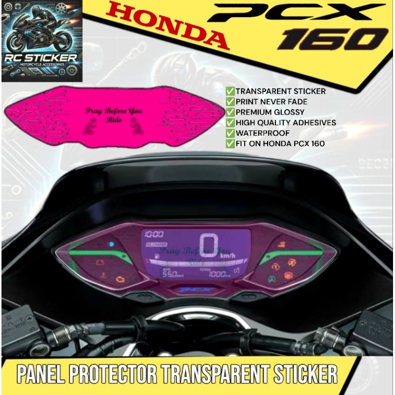 HONDA PCX 160 PANEL PROTECTOR TRANSPARENT STICKER ACCESSORIES / PCX 160 ...