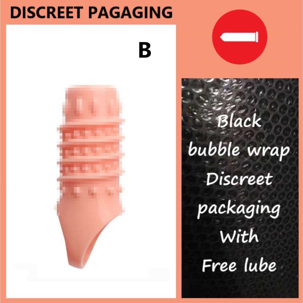 Flesh Foreskin Glans Protection Penis Delay Ejaculation Silicone Cock ...